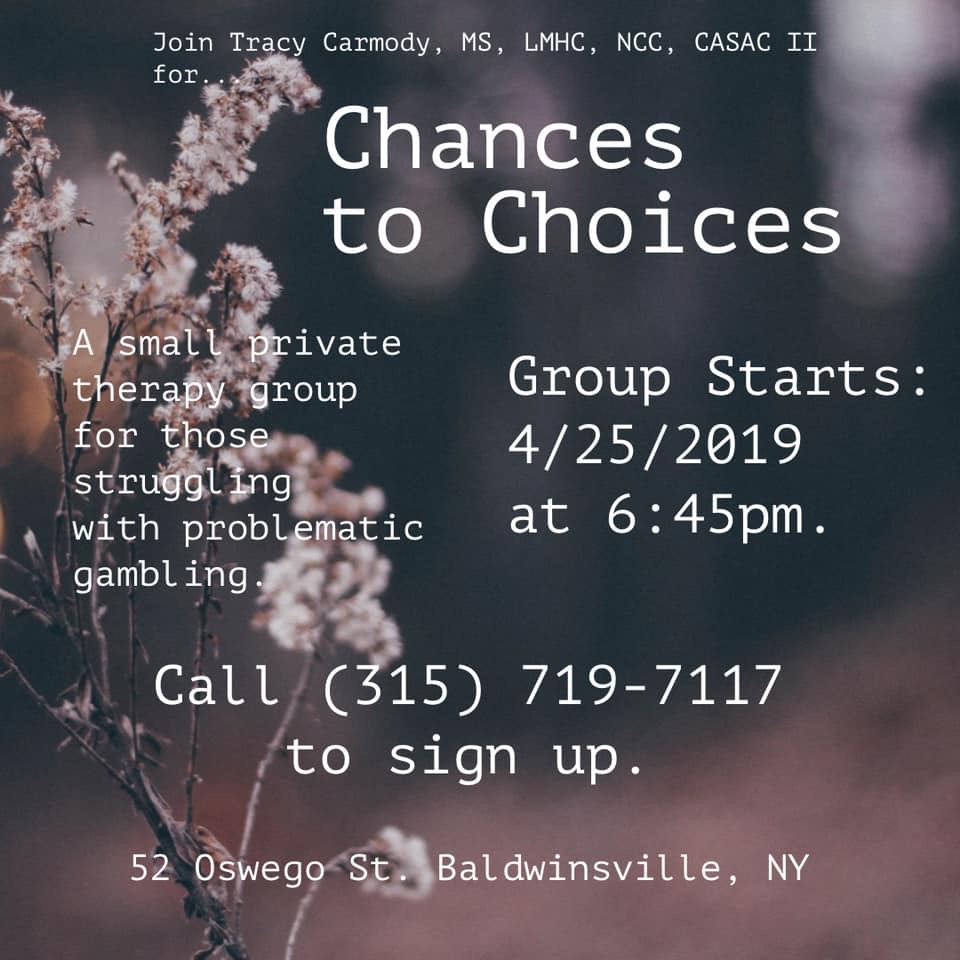 Groups/Events – Tracy Carmody, LMHC, CASAC