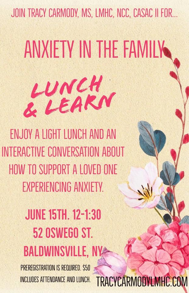 Groups/Events – Tracy Carmody, LMHC, CASAC